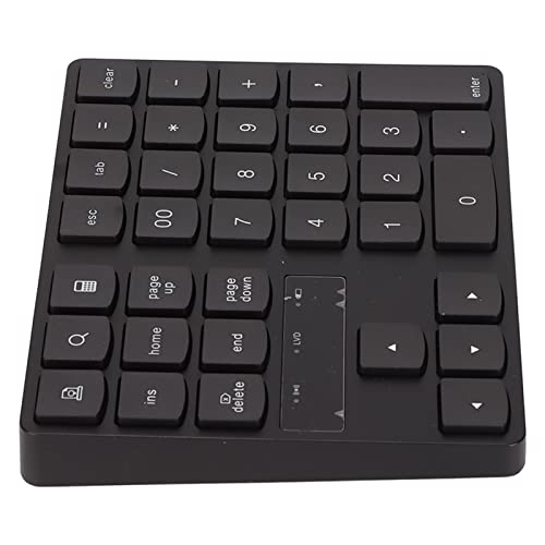 Yoidesu Wireless Numeric Keypad, 35 Keys 2.4G Portable Number Pad USB Laptop Keypad Ergonomic Design Silent One Handed Gaming Keyboard for PC Laptop Desktop Computer