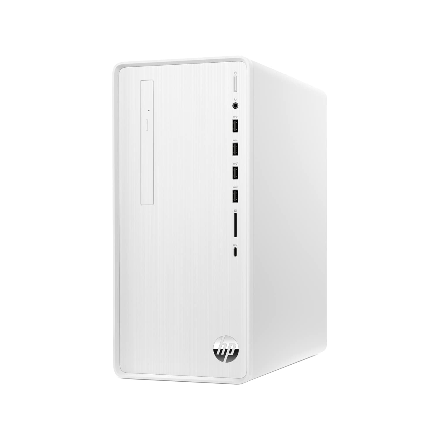 HP Pavilion Desktop, Intel Core i7-12700 Processor, Intel UHD Graphics 770, 128GB RAM, 16TB SSD, Wi-Fi 6, SD Card Reader, DVD-RW, HDMI, RJ-45, Wired KB & Mouse, Windows 11 Home, White