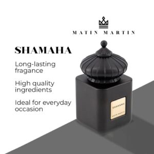 MATIN MARTIN Shahama - Perfume for Men - Oriental Men's Fragrances with Fruity and Spicy Notes - Long-Lasting Men Perfume - Travel Size - 3.4 oz