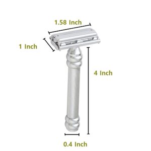 Pearl Shaving Double Edge Butterfly Safety Razor (SBF-12)