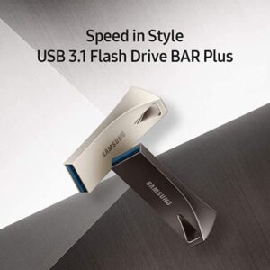 samsung bar plus 128 gb usb 3.1 flash drive | plus mcafee total protection 2022 | 3 device | antivirus internet security software key card | amazon exclusive