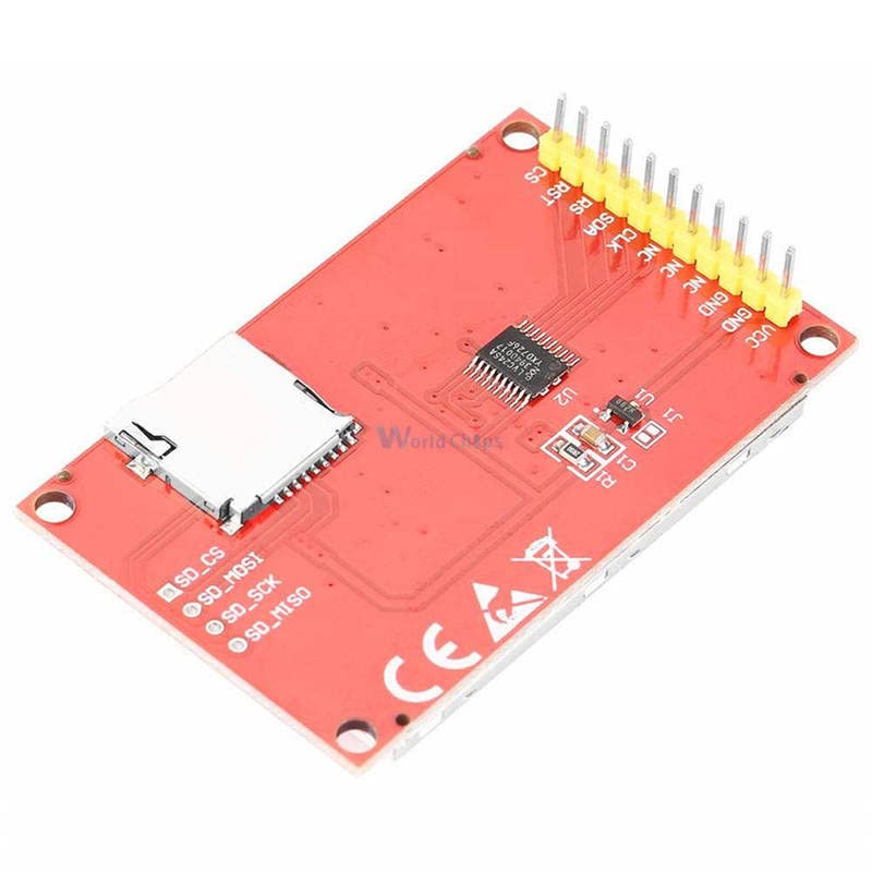 2.0 Inch 176x220 UART TFT LCD Display Module ILI9225 SPI Interface Colorful Screen Serial Port Support 3/5.5V Power Supply 4 IO