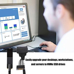 SF-8639 Connecting SSD Adapter Cable, U.2 to M.2 Cable for Intel/Intel P4510 P3500 P3600 750 Series P3700 Series 900 P3520 U.2 nvme SSD