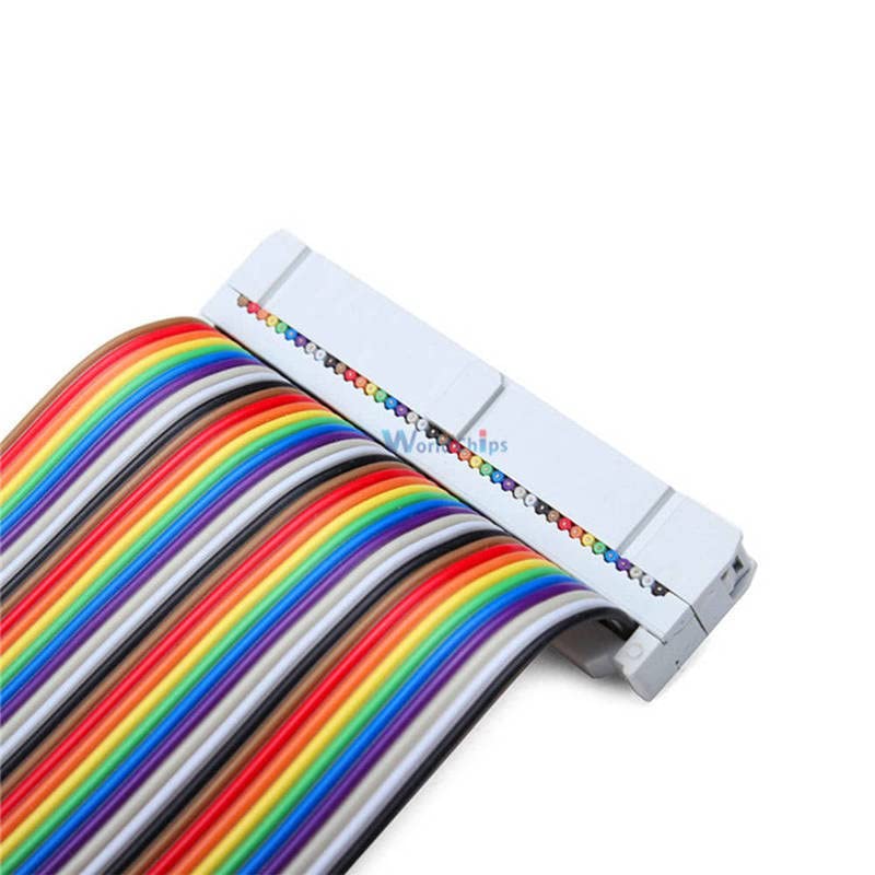 20cm 40 PIN Way GPIO Rainbow Ribbon Cable for Raspberry Pi Model B/Model B+