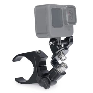 xprite utv c-clamps mounting bracket compatible with gopro fits 1.75" - 2 inch roll bar cages mount, heavy-duty aluminum outdoor camera holder brackets for off-road sxs rzr can-am rollcage - 1 pc