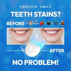 Forever Smile 5X LED Teeth Whitening Kit for Sensitive Teeth. Complete and Effective at Home Teeth whitening kit.