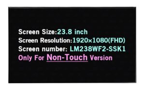 gilels 23.8" screen replacement lm238wf2-ssk1 lm238wf2(ss)(k1) lm238wf2 ssk1 fhd 1080p 30pin lcd display panel (only for non-touch version)