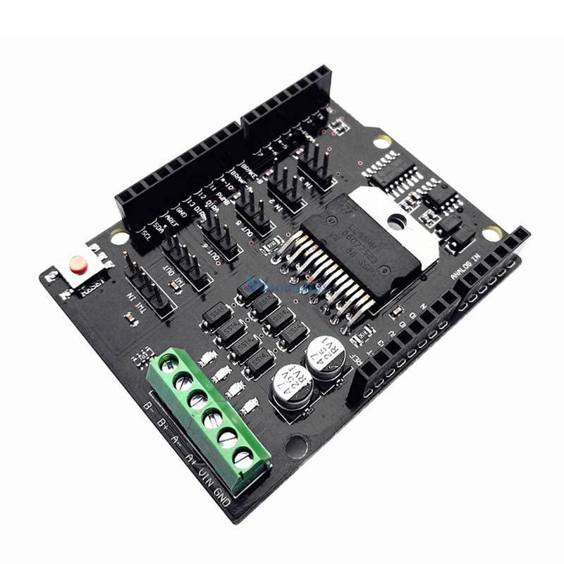 Replace L298P Dual Channel DC Motor Driver Shield Expansion Board L298NH Module Driving Module for Arduino R3 MEGA2560 One