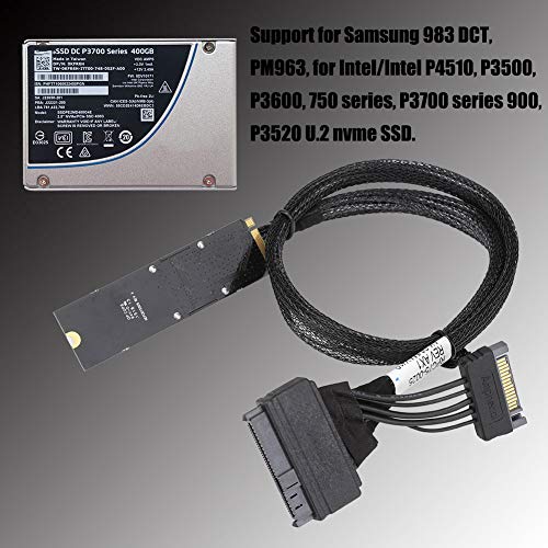 SF-8639 Connecting SSD Adapter Cable, U.2 to M.2 Cable for Intel/Intel P4510 P3500 P3600 750 Series P3700 Series 900 P3520 U.2 nvme SSD