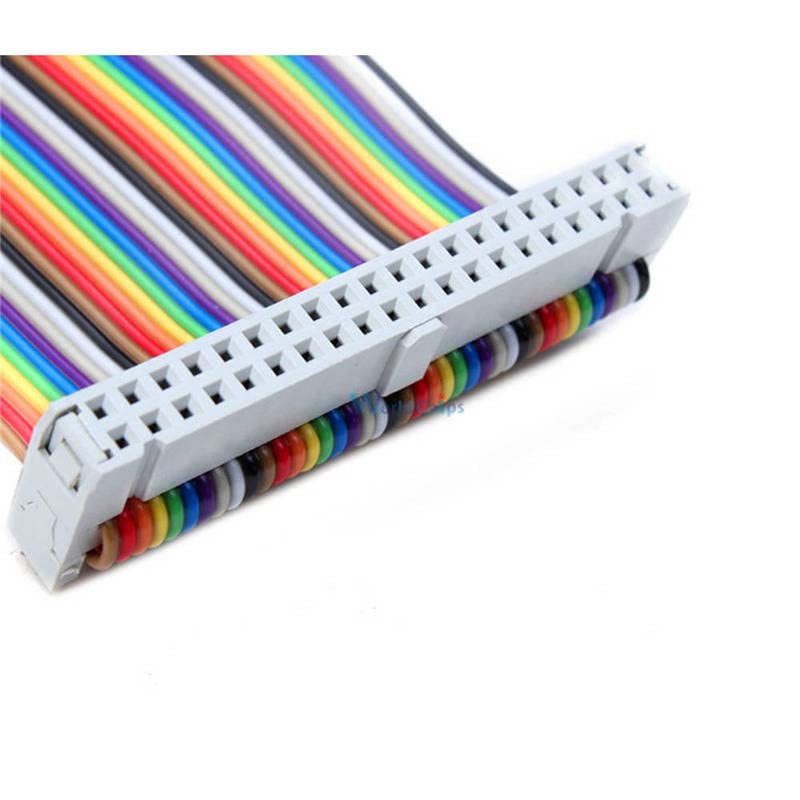 20cm 40 PIN Way GPIO Rainbow Ribbon Cable for Raspberry Pi Model B/Model B+