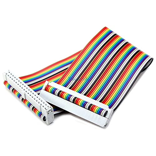 20cm 40 PIN Way GPIO Rainbow Ribbon Cable for Raspberry Pi Model B/Model B+