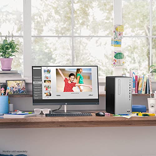 HP Pavilion Desktop, Intel Core i7-12700 Processor, Intel UHD Graphics 770, 128GB RAM, 16TB SSD, Wi-Fi 6, SD Card Reader, DVD-RW, HDMI, RJ-45, Wired KB & Mouse, Windows 11 Home, White