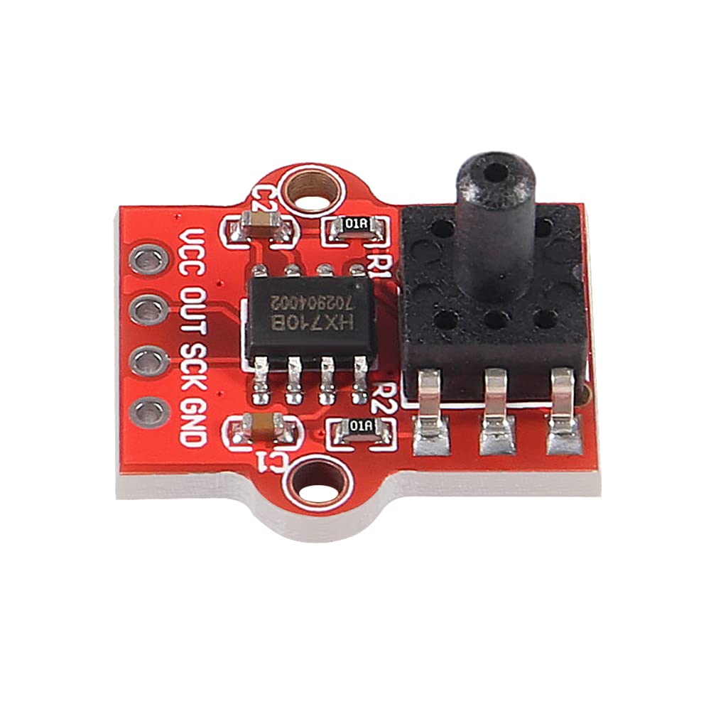 4Pcs 3.3-5V Digital Barometric Air Pressure Sensor Module Liquid Water Level Controller Board 0-40KPa, Air Pressure Sensor Connect 2.5mm Soft Tube