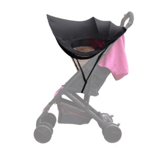 soonhua stroller sun cover, waterproof umbrella for stroller, stroller sun/rain shade, breathable toddler blackout blind anti-uv protection baby sun shade with adjustable strap