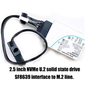 SF-8639 Connecting SSD Adapter Cable, U.2 to M.2 Cable for Intel/Intel P4510 P3500 P3600 750 Series P3700 Series 900 P3520 U.2 nvme SSD