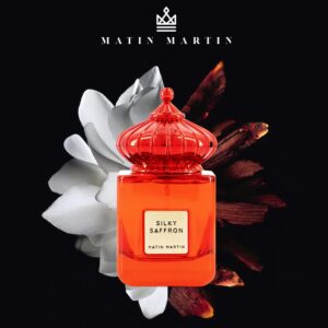 Matin Martin Silky Saffron - Woody Spicy Unisex Travel Perfume with Saffron and Leather Notes - Perfume for Men - Arabian Perfume for Women - 3.4 oz