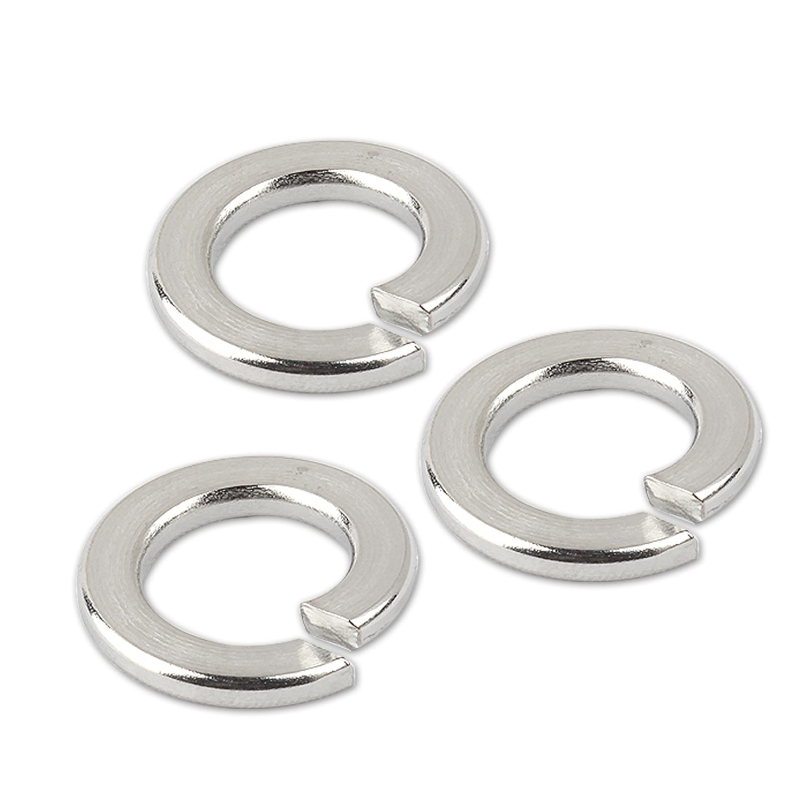 FASTENER TREE M10 Split Lock Washers, 304 Stainless Steel Spring Lock Washer for Bolts 50PCS