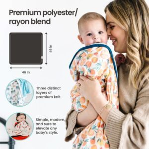 Copper Pearl Three-Layer Baby Blanket: Soft Baby Quilts for Boys and Girls | Breathable, Cozy, Toddler Blanket | Baby Quilt for Newborns | 46x46 Premium Polyester/Rayon | Lemon