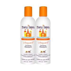 fairy tales swim shampoo for kids - 12 oz - made with natural ingredients in the usa - chlorine removal swimmer shampoo for kids, no parabens, sulfates, or synthetic dyes - 2 pack