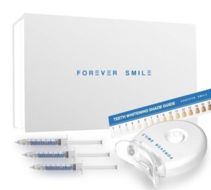 forever smile 5x led teeth whitening kit for sensitive teeth. complete and effective at home teeth whitening kit.