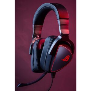 ASUS ROG Delta Origin Gaming Headset | Discord Certified Microphone, USB-C, Customizable LED Lighting, Compatible with Laptop, Nintendo Switch, Gaming Consoles, Smartphones and Smart Devices