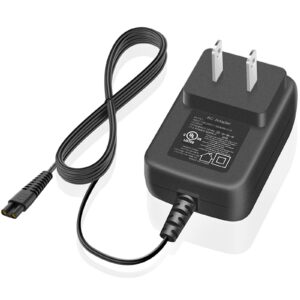 power cord fits for homitt hm115c hm115cg hm204c hm115cd hm115cw electric spin scrubber ul listed charger ac adapter power supply (not for round jack models)