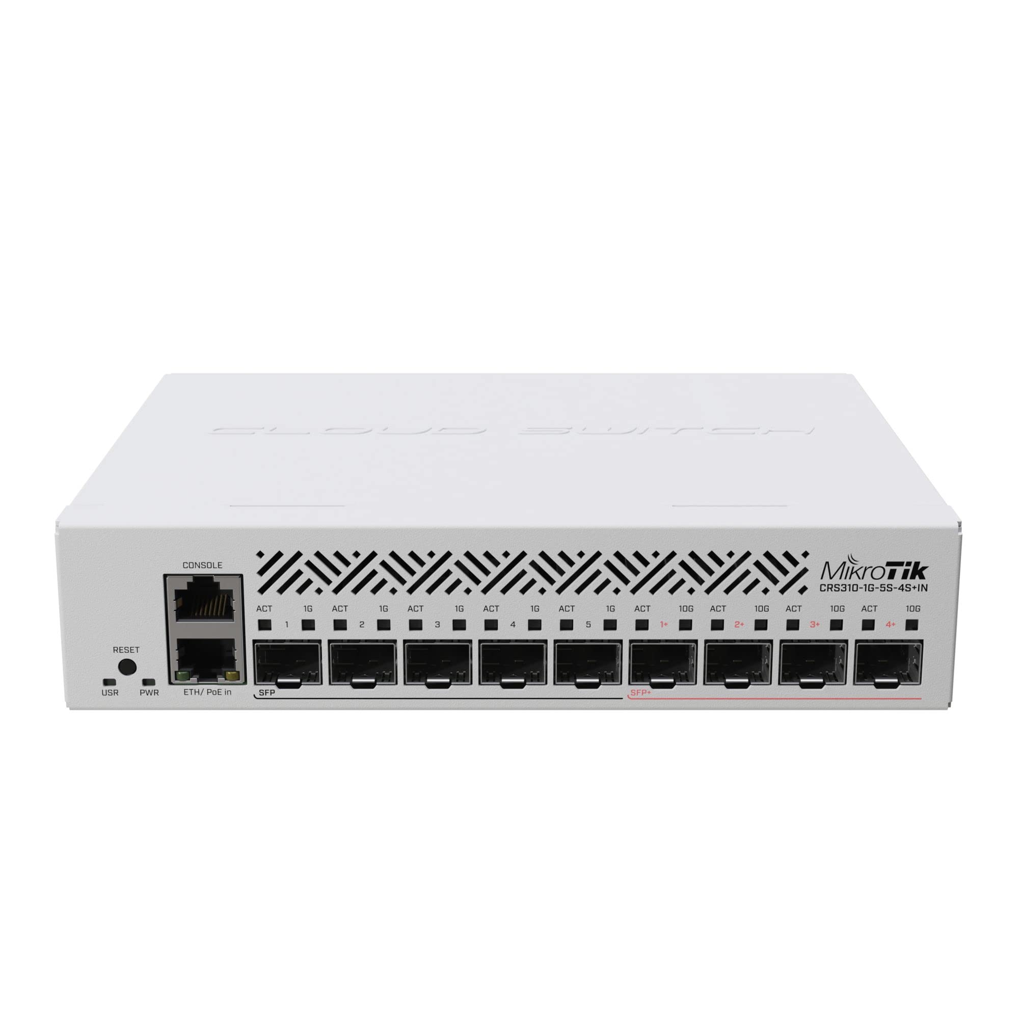 Mikrotik CRS310-1G-5S-4S+in 5 x SFP Ports 4 x SFP+ Ports and 1 x Gigabit Ethernet Port