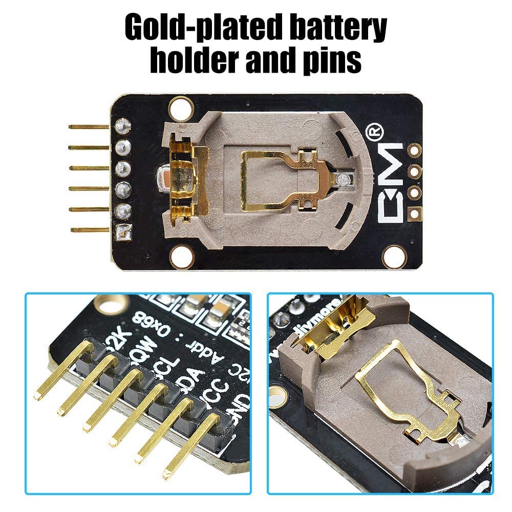 DS3231 RTC Module, diymore 3PCS DS3231 AT24C32 Real Time Clock Module with 10cm Cable Without Battery