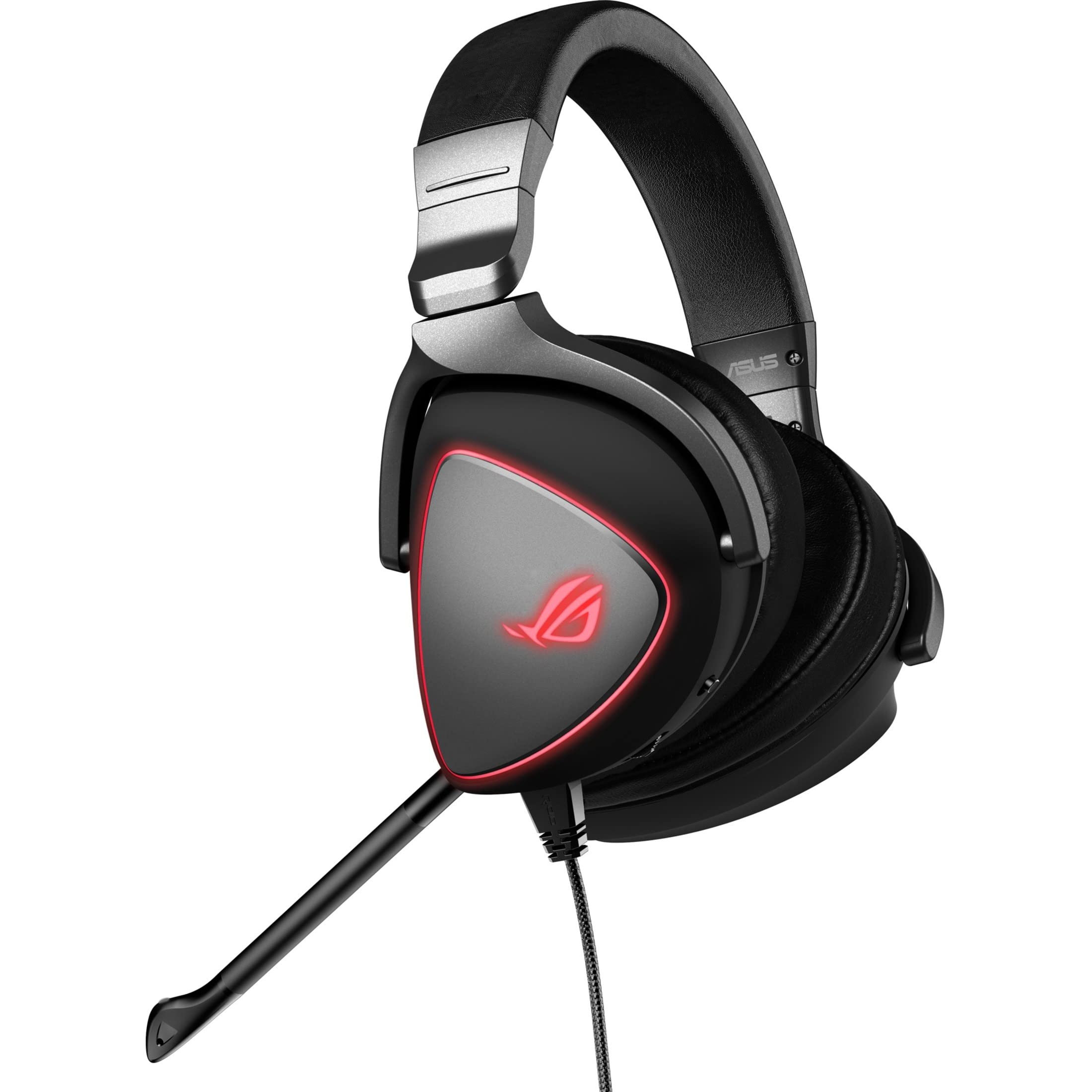 ASUS ROG Delta Origin Gaming Headset | Discord Certified Microphone, USB-C, Customizable LED Lighting, Compatible with Laptop, Nintendo Switch, Gaming Consoles, Smartphones and Smart Devices