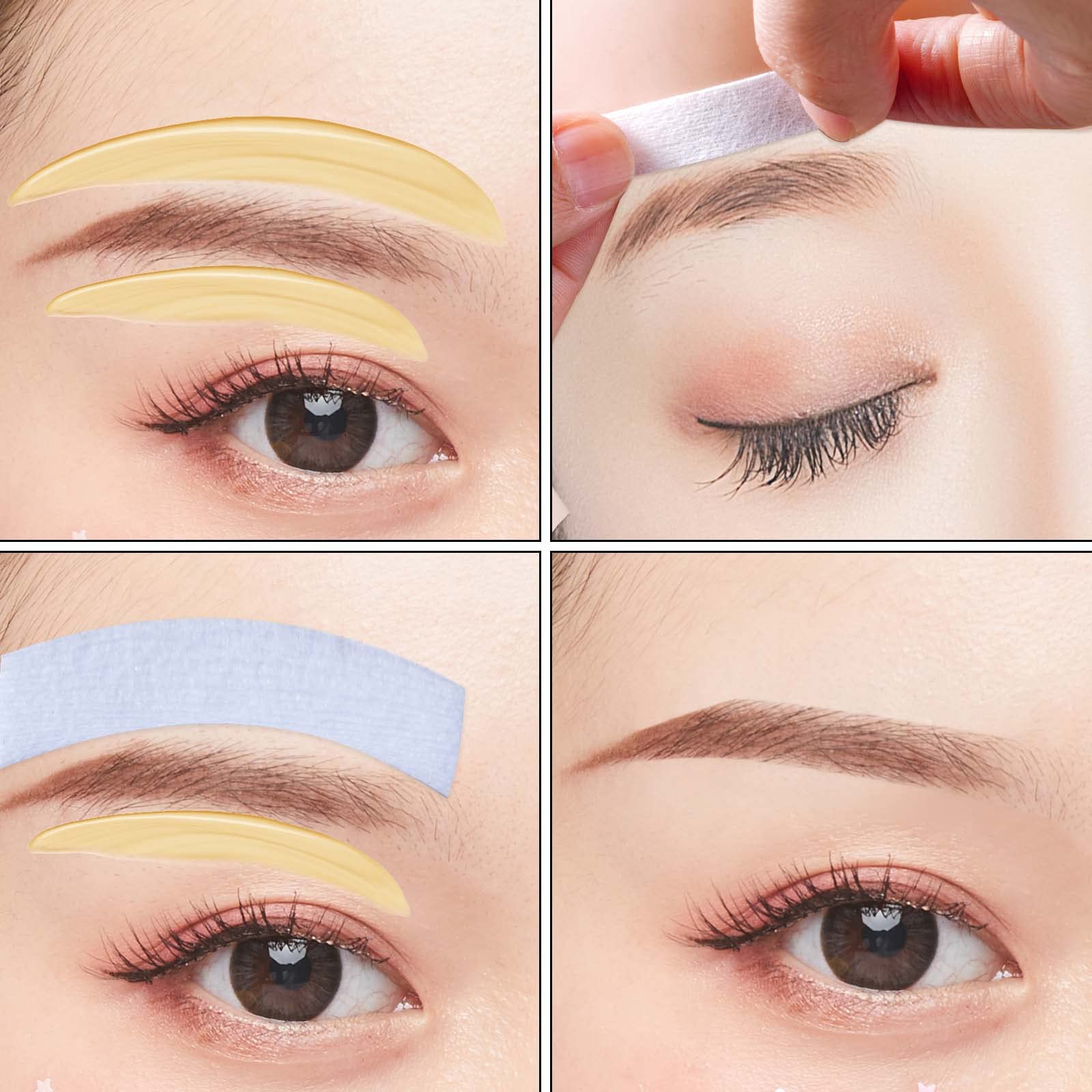 1000 Pieces Eyebrows Wax Strips Lip Waxing Strips Disposable Facial Waxing Strips Non-Woven Eyebrow Wax Strips Hair Removal Epilating Waxing Strips for Women Girls Men Eyebrow Face Lip Arms(1000)