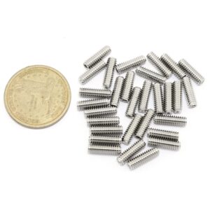 Pro Bamboo Kitchen 30pcs Socket Set Screws Stainless Steel American Standard Machine Headless Screw 8-32 x 1/2"