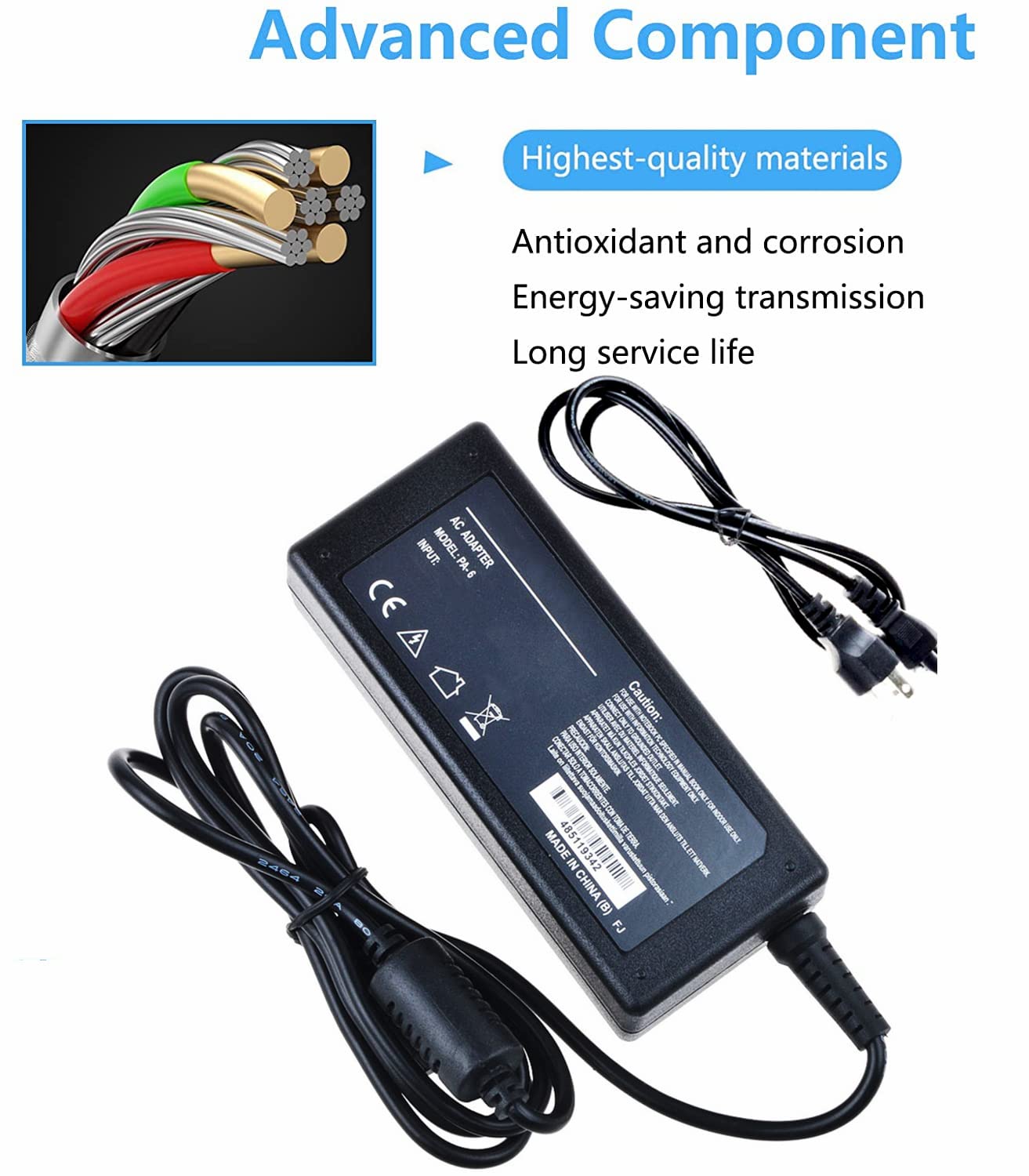 Jantoy Barrel Tip Global AC/DC Adapter for CRESTRON PW-2420RU Power Pack PWI-2420RU TR9CI2500CCP-Y-139444 GT-21126-6024 Touch Panel ITE