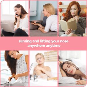 Nose Shaper,Nose Slimmer Lifter Clip - Nose Shaper for Wide Noses - Stainless Steel Clip with Soft Silicone Pads - Nose Corrector Clip for Men, Women