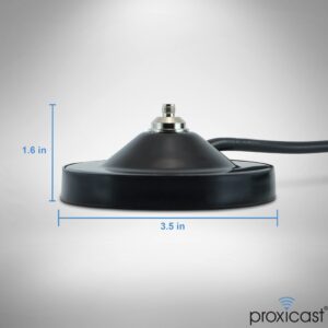 2 Proxicast 6 dBi 4G/5G Paddle Antennas + 2 Pro-Grade Magnetic Base Bundle (ANT-120-008-SMA-BDL)