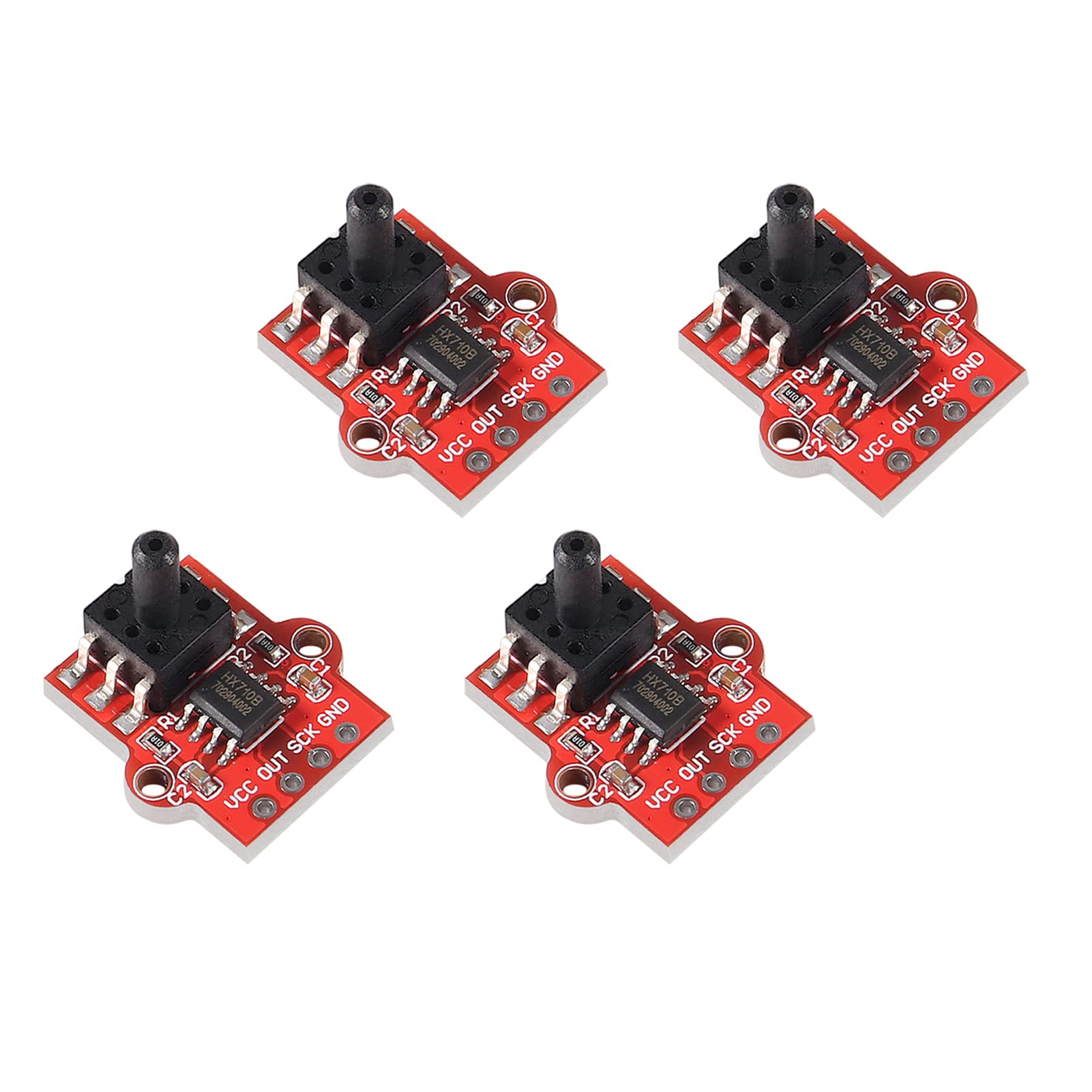 4Pcs 3.3-5V Digital Barometric Air Pressure Sensor Module Liquid Water Level Controller Board 0-40KPa, Air Pressure Sensor Connect 2.5mm Soft Tube