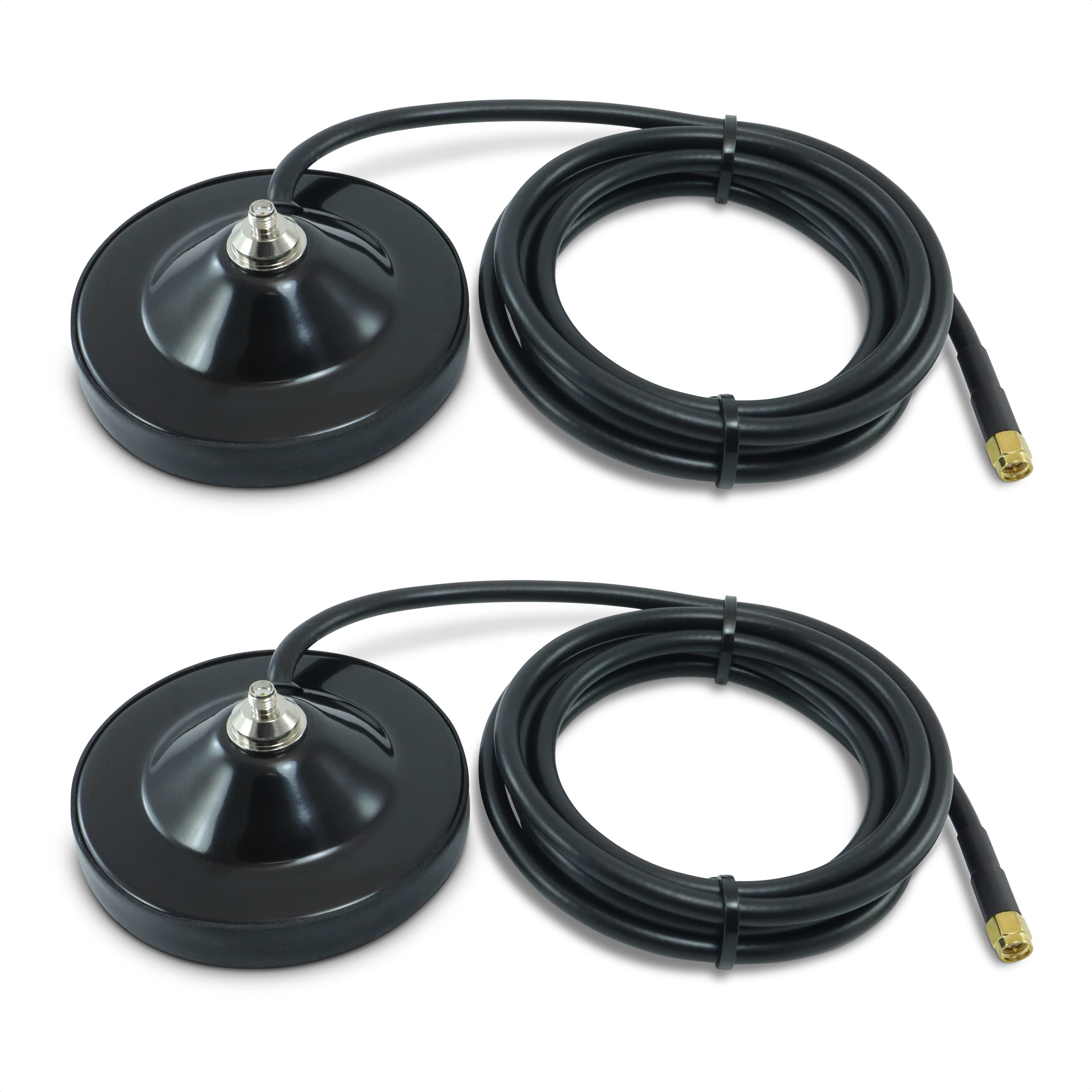 2 Proxicast 6 dBi 4G/5G Paddle Antennas + 2 Pro-Grade Magnetic Base Bundle (ANT-120-008-SMA-BDL)