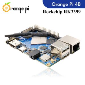 Orange Pi 4B Rockchip RK3399 4GB LPDDR4 Six Cores 64 Bit with 16GB EMMC Single Board Computer, Open-Source Board Support Android, Ubuntu, Debian (Pi 4B)