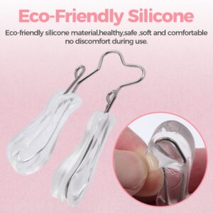 Nose Shaper,Nose Slimmer Lifter Clip - Nose Shaper for Wide Noses - Stainless Steel Clip with Soft Silicone Pads - Nose Corrector Clip for Men, Women