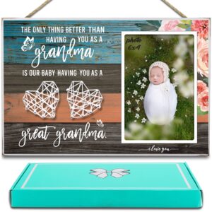 ku-dayi baby announcement picture frame for great grandma - ultrasound picture photo frame baby announcement gift for great grandma 4x6 in photo - f020