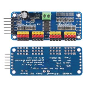 5Pcs PCA9685 16 Channel 12-bit PWM Servo Motor Driver Board I2C interface Controller PCA9685 module Raspberry Pi Shield Module Servo Shield