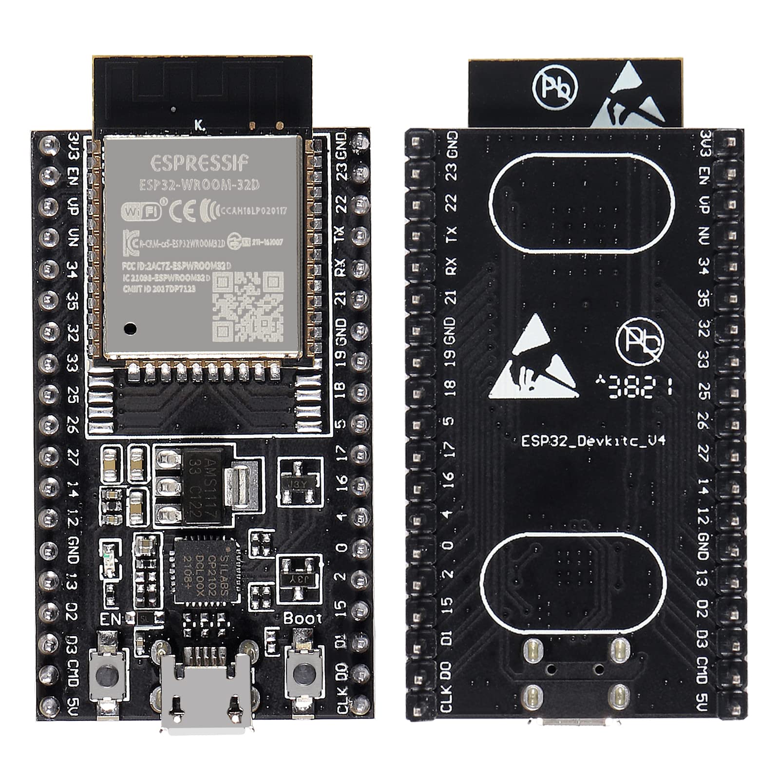 Shutao 5PCS ESP32-DevKitC Core Board ESP32 Development Board ESP32-WROOM-32D ESP32-WROOM-32 WiFi+Bluetooth Compatible with NodeMCU-32