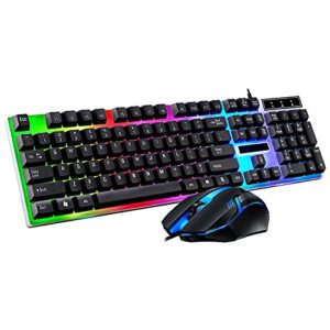 muyiyi11 receiver 2pcs/set g21b office mouse backlight wired usb mechanical gaming keyboard mouse for office office mouse for home computer peripherals