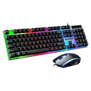 muyiyi11 keyboard 1 set g21 wired keyboard sensitive plug play backlight 1600 mouse for computer gaming keyboard for e-sports computer peripherals