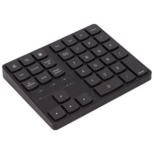 ashata wireless numeric keypad,mini 2.4g 35 keys number pad,portable ergonomic silent numeric keypad one handed gaming keyboard,for laptop, pc, desktop, notebook