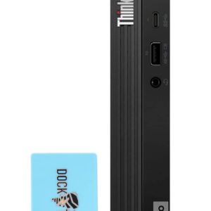 Lenovo ThinkCentre M70q School & Business Mini Desktop (Intel i5-10400T 6-Core, 8GB RAM, 512GB PCIe SSD, Intel UHD 630, WiFi 6, BT 5.2, HDMI, RJ-45, Display Port, W10P) w/Hub