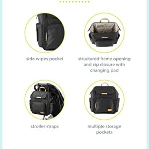 Simple Joys by Carter's Everyday Diaper Backpack, Black, One Size