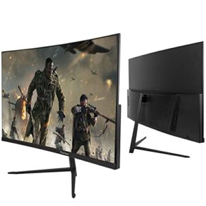 Prechen 24" Curved Frameless Gaming Monitor, 1800R, VA, FHD 1920x1080, 165Hz (144Hz Supported), AMD FreeSync Premium, 3000:1 Contrast Ratio, 2ms, VESA Mountable, HDMI, USB, DisplayPort, Black