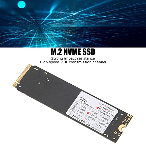 Yoidesu M.2 NVME SSD, E Sports Level PClE Internal Solid State Drive High Speed Transmission Low Latency Gaming SSD for Computer Desktop(1TB)