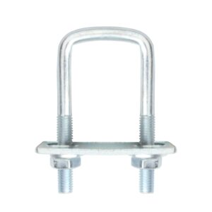 10 Pack Square U-Bolts 1-3/8 inch Inner Width, Galvanized Steel Square Trailer U-Bolts, Square Bend U-Bolts, U Clamps, Adjustable Length: 1-3/8-2-3/8 inch(35-60mm)