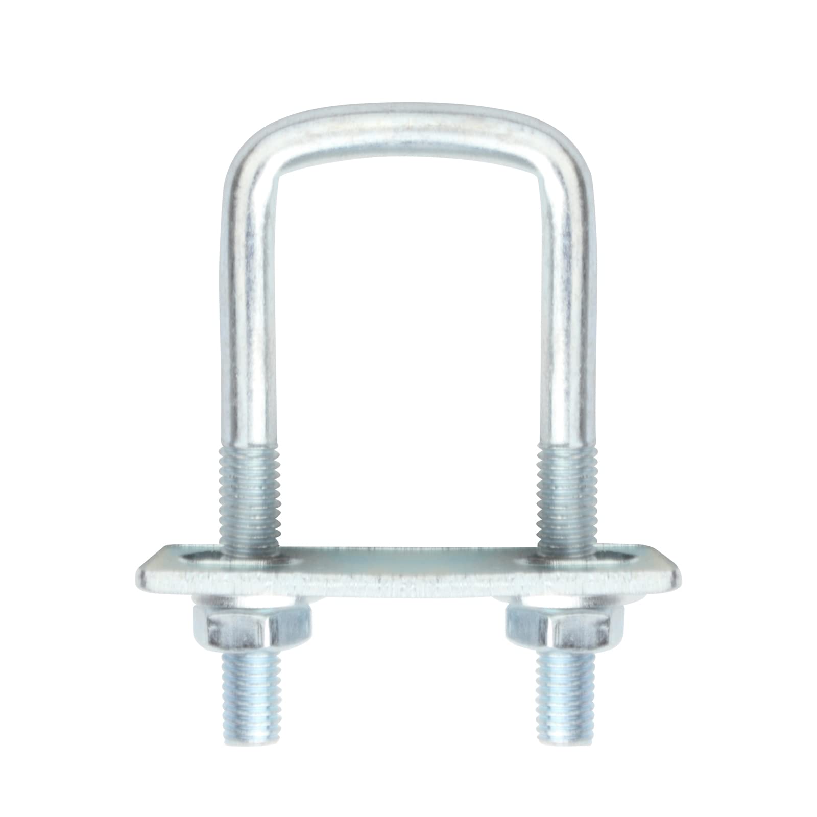 10 Pack Square U-Bolts 1-3/8 inch Inner Width, Galvanized Steel Square Trailer U-Bolts, Square Bend U-Bolts, U Clamps, Adjustable Length: 1-3/8-2-3/8 inch(35-60mm)